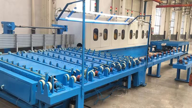 Environment Automatic Round pipes polishing machine with wet process