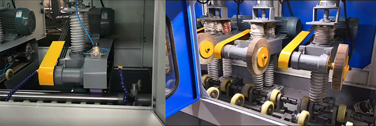 Environment Automatic Round pipes polishing machine with wet process